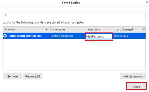 Enter Your New Password Then Select Close