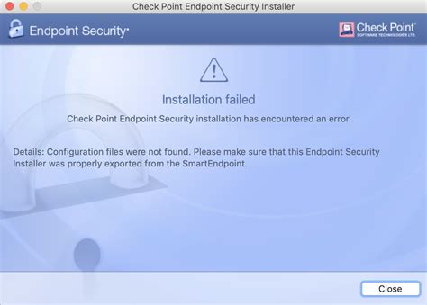 Endpoint Security Installation Failed Check Point CheckMates