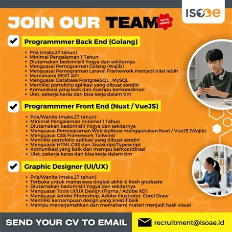 Loker Jogja Id On Linkedin Lowongan Kerja Programmmer Backend Golang Programmer Front End