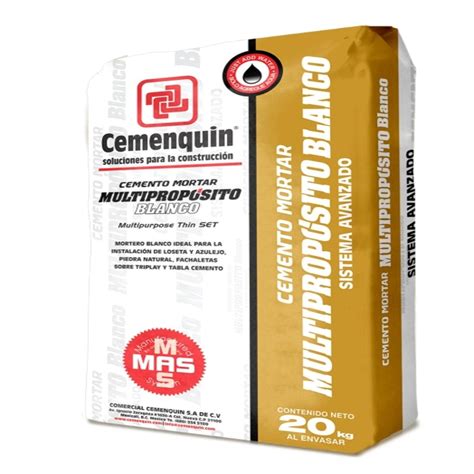 Cemento Mortar Multiproposito Blanco 20 Kg The Home Depot México