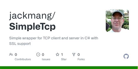 Github Jackmang Simpletcp Simple Wrapper For Tcp Client And Server
