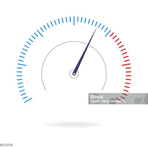 속도계 아이콘입니다 속도 테스트 다운로드 인터페이스를로드 게이지 측정 또는 미터 기호 인포그래픽스 디자인 요소입니다 벡터
