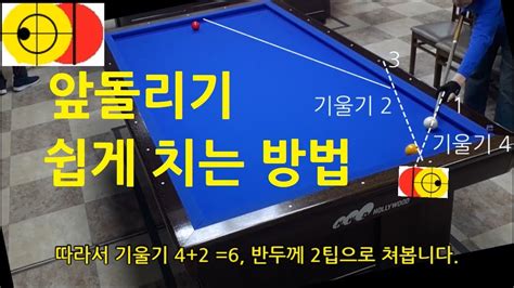 당구실험실 147 붙은공 앞돌리기 쉽게치는 방법 Youtube