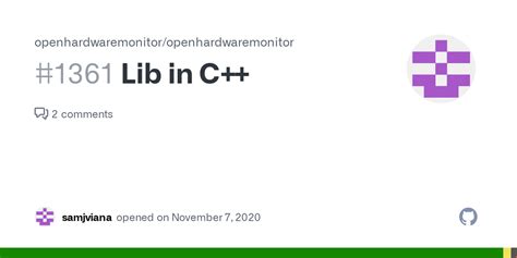Lib In C · Issue 1361 · Openhardwaremonitoropenhardwaremonitor · Github