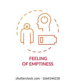 Increase Feelings Powerlessness Red Gradient Concept Stock Vector ...