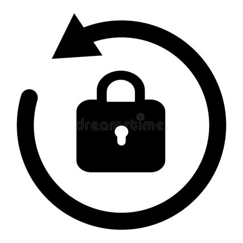 rotate lock icon update rotation locked symbol reset password sign