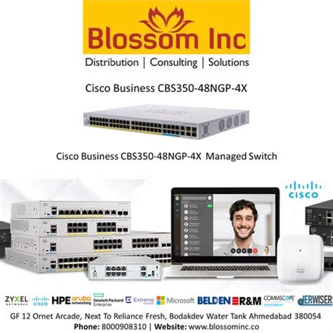 Cisco Business CBS350 48NGP 4X Managed Switch At 189127 Piece Cisco Network Switch In