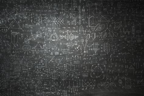 Premium Photo Math Geometry Formulas On Background Mixed Media