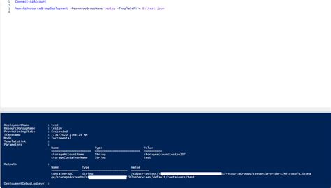 Azure Resource Manager How Do I Get The Resourceid Of A Storage Container Stack Overflow