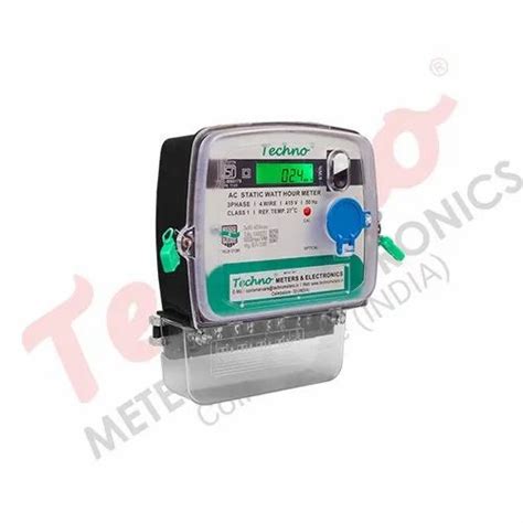 Techno 1 Single Phase Ac Static Watt Hour Meter Model Tmcb 001m Model Name Number Tmcb 001