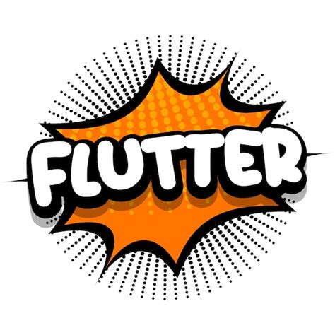 Free Vector Flutter Comic Book Explosion Bubble Vector Illustration