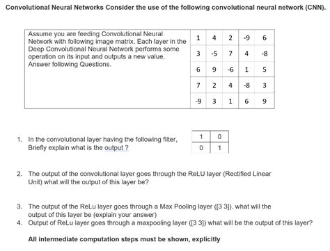 Solved Convolutional Neural Networks Consider The Use Of The Chegg