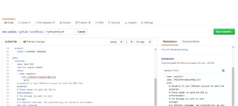 Integrate With Github SMS Alert