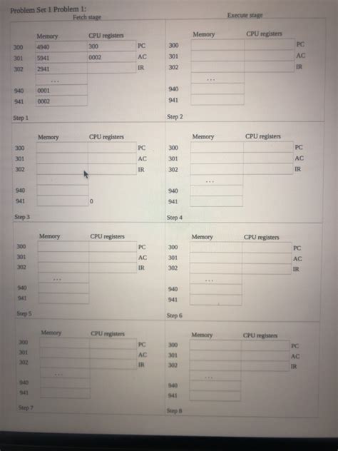 Solved Problem Set 1 Problem 1 Fetch Stage Execute Stage