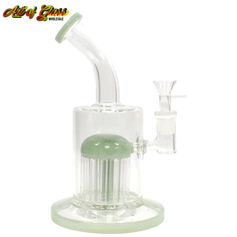 8 WIDE 20 ARM NESTED TREE PERC RIG JADE GREEN Art Of Glass Retail