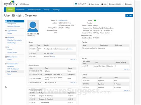 eyefinity practice management pricing features and reviews 2021 free demo