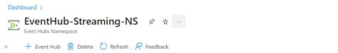 Create An Event Hub In The New Namespace Aarnet Knowledge Base
