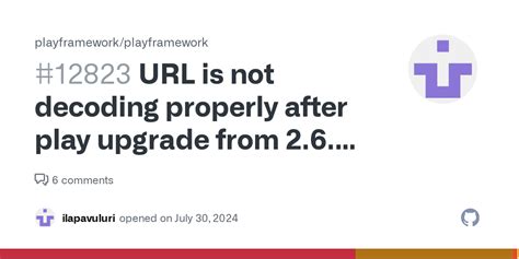 Url Is Not Decoding Properly After Play Upgrade From 26x To 28x