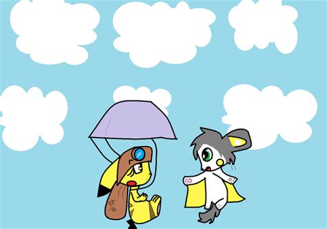 Pikachu And Emolga By Doiiynho On Deviantart