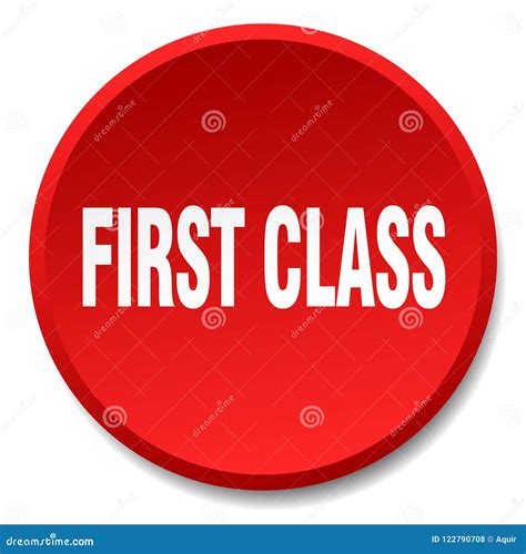 First Class Button Stock Vector Illustration Of Graphic 122790708