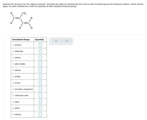 Solved Examine The Structure For The Organic Molecule Chegg