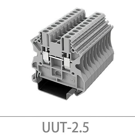 Din Rail Clamp Terminal Block Screw Mounted Electrical Universal Wire Connector 2 5mm Push In