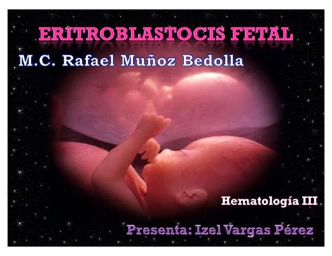 Eritroblastocis Fetal Pdf Tipo De Sangre Especialidades Medicas