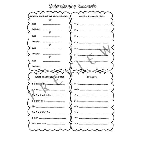 Understanding Basics Of Exponents And Forms By Amazed By Math Tpt