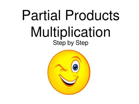 ppt partial products multiplication powerpoint presentation free