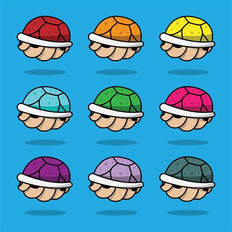 The Illustration Of Set Turtle Shell Game Vector Art At Vecteezy