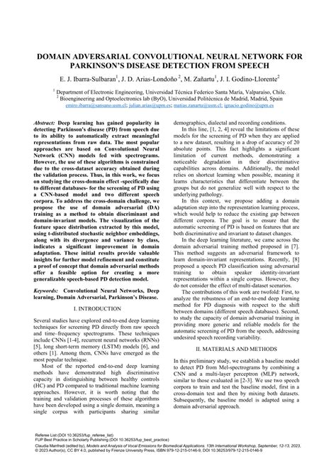Pdf Domain Adversarial Convolutional Neural Network For Parkinsons