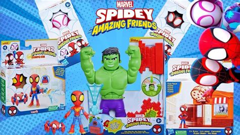 Spidey And His Amazing Friends Toys Collection Unboxing Spidey