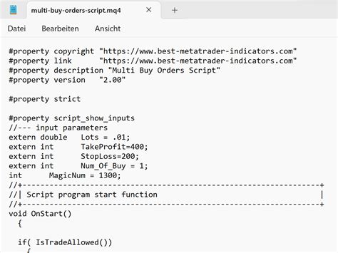Multi Buy Orders Custom Script ⋆ Top Mt4 Indicators Mq4 Or Ex4 ⋆ Best Metatrader
