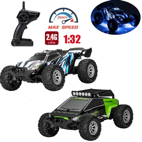새로운 20 Kmh 132 Rc 자동차 음악 빛 24g 라디오 고속 제어 Rc 자동차 오프로드 원격 제어 자동차 트럭
