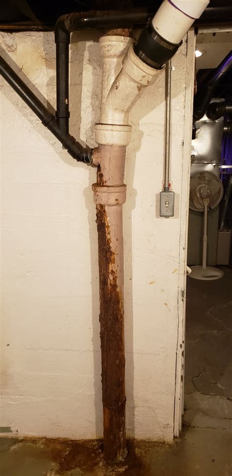This Plumbing Stack Thats Been Wrong Since 1908 Had To Go Rdiy