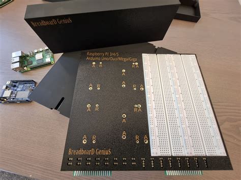 Raspberry Pi And Arduino Mount Breadboard Genius Project Platform Etsy