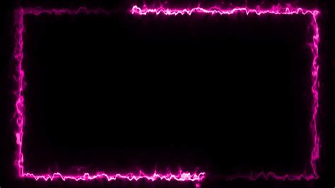 Abstract Animated Light Neon Effect Rectangle Frame Loop Background For Presentation 19834824