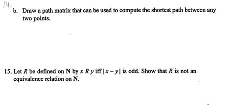 Solved Given The Following Weighted Graph A Draw A Chegg