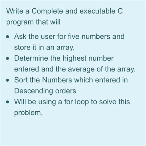 Answered Write A Complete And Executable C Bartleby