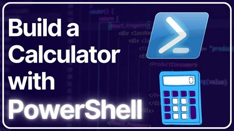 Build A Very Basic Calculator With Powershell Youtube