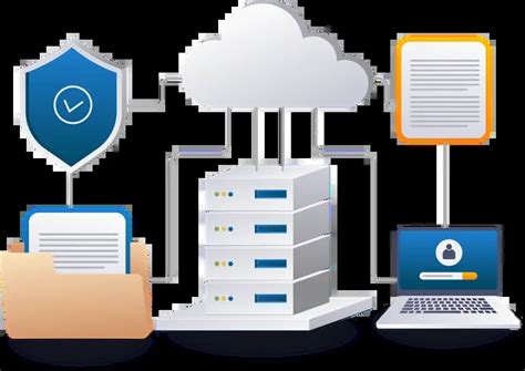 Endpoint Data Security Cloud Server Management Illustration Free Download Business
