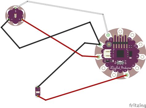 Function 2 Arduino Code And Circuit Diagram Lilypad Arduino