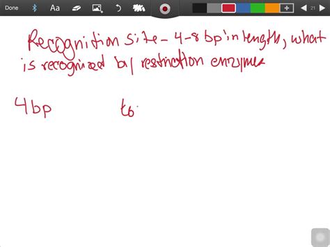 SOLVED Which Is More Likely To Be Called A Rare Cutter A Restriction Enzyme With A Four Base