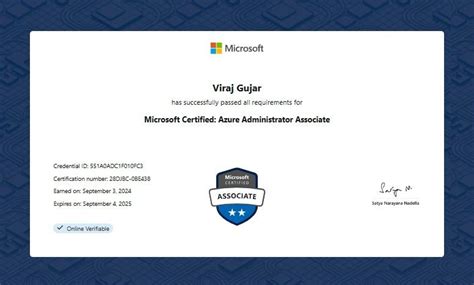 Viraj Gujar On Linkedin Leveling Up My Azure Skills 🎉 Im Excited To