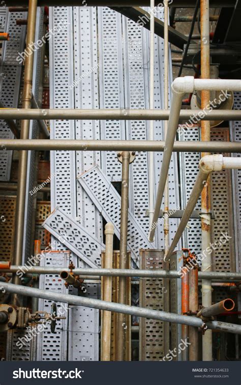 Scaffolding Installation Near Process Piping Oil Stock Photo Shutterstock
