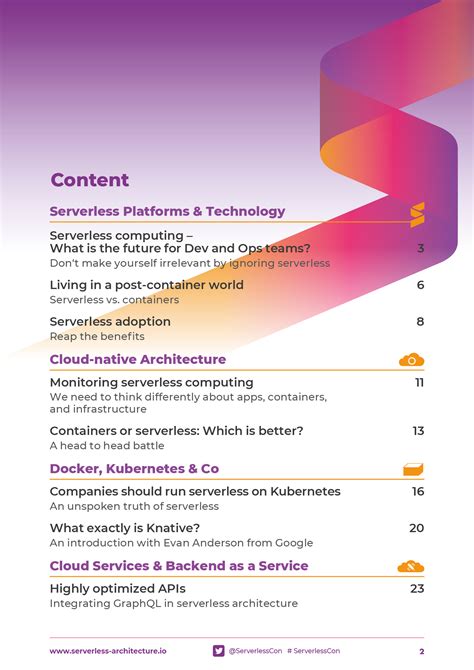 whitepaper serverless architecture conference 2020 the hague