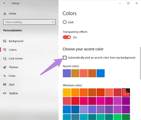 Top Ways To Fix Windows Taskbar Color Not Changing Issue