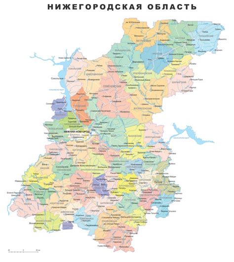 Карта нижегородской области 2025