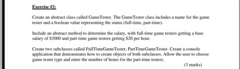 Solved Exercise 2 Create An Abstract Class Called