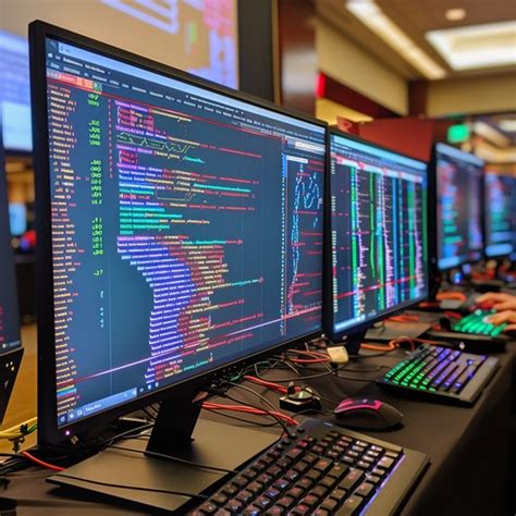 Free Coding Workstations Setup Image Download At Stockcake